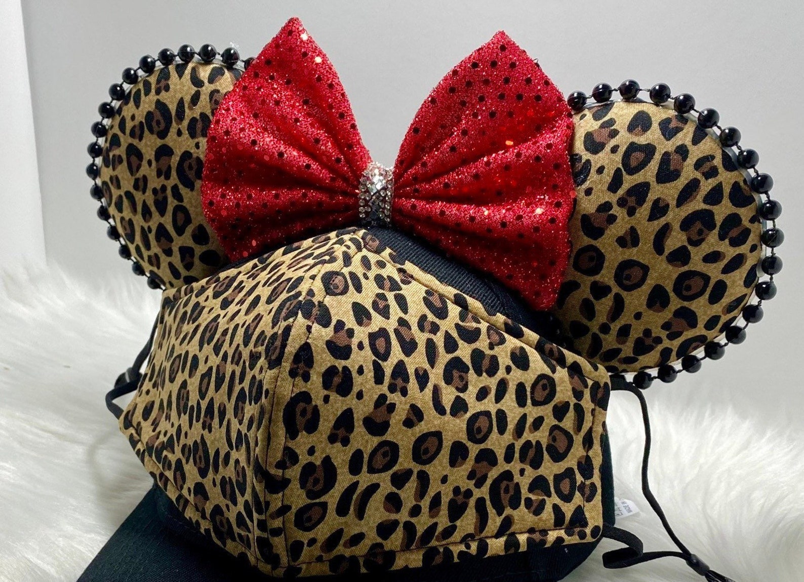 Inspired Wild Animal Kingdom of Cheetah Print Minnie Mouse Ears OR With ...