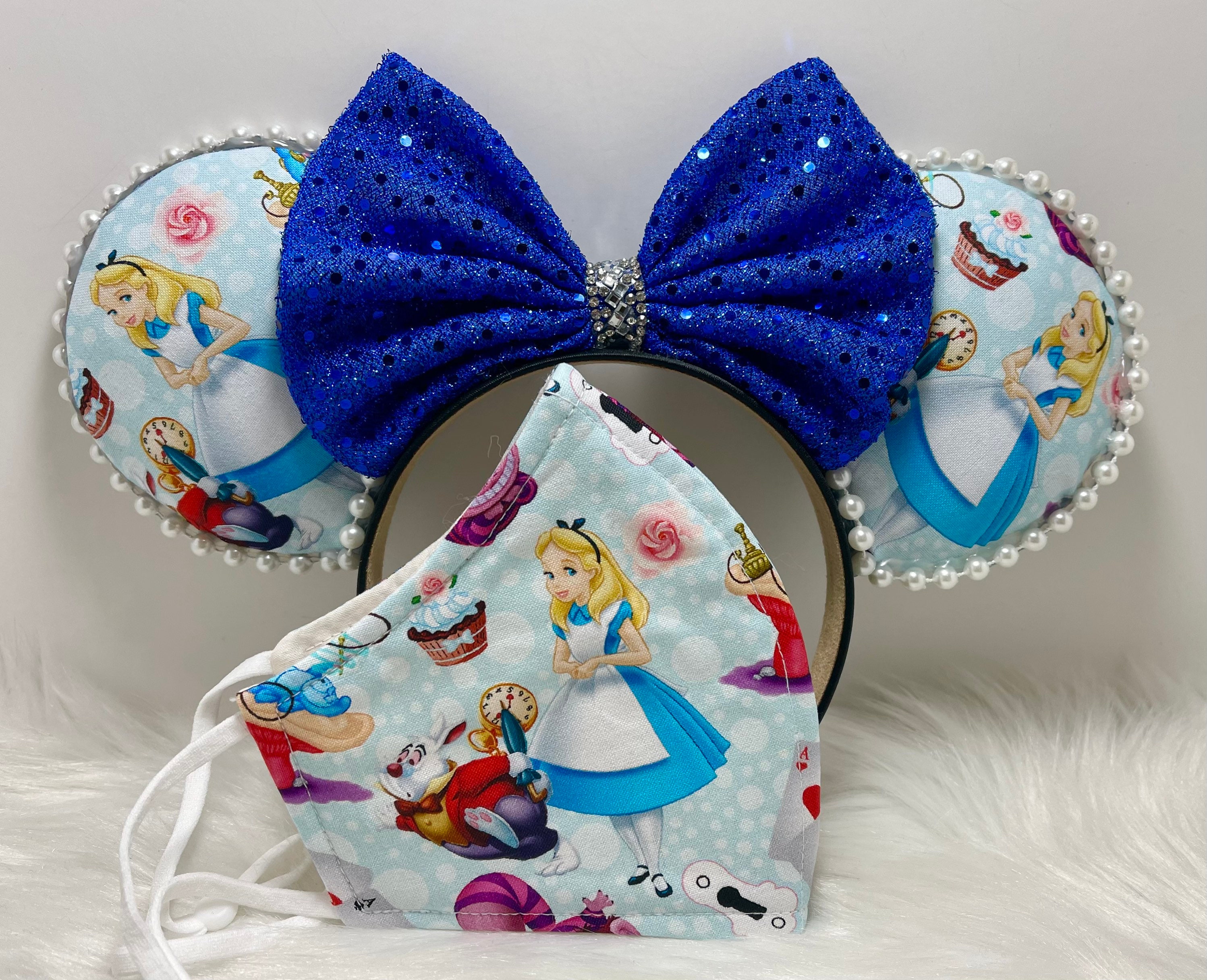 Inspired Minnie Mouse Ears OR With Combo Matching Mask Set. of - Etsy