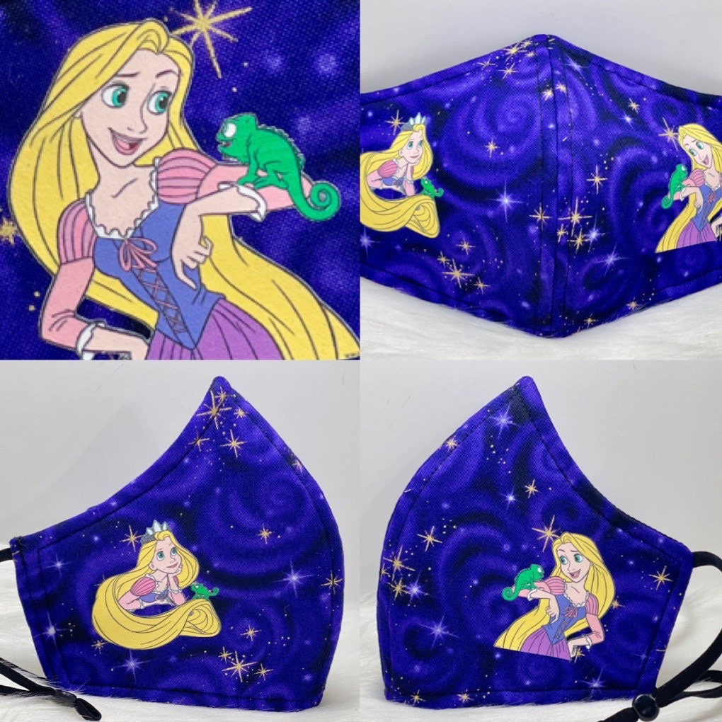 Rapunzel Pascal Tangled Face Mask purple | Etsy