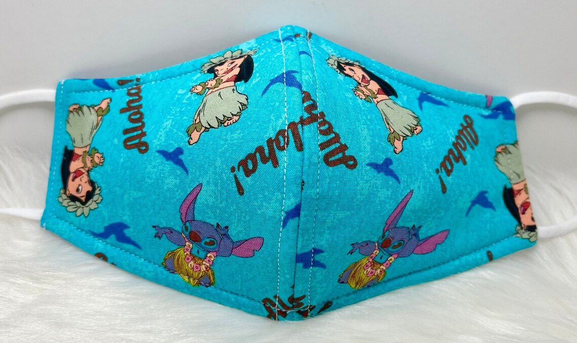 Lilo and Stitch designer face mask | Etsy