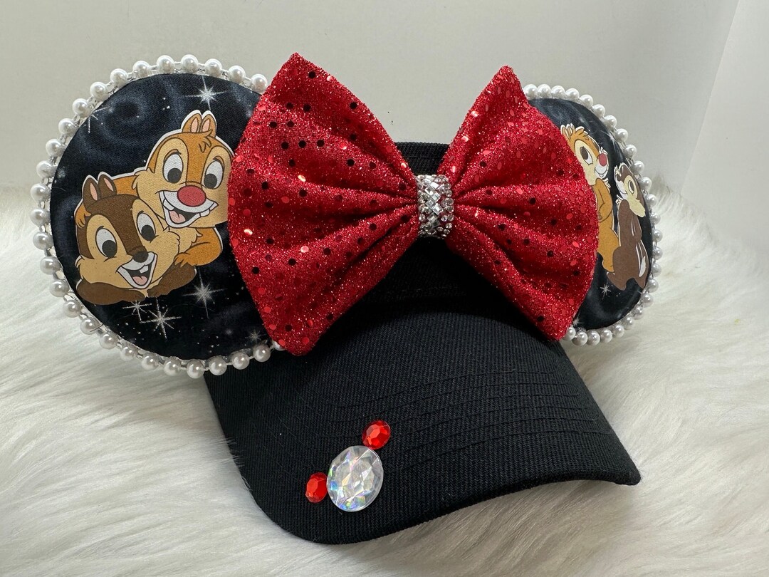 Inspired Chip and Dale Minnie Mouse Visor Ears OR With Combo Matching ...