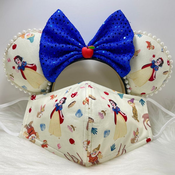 Snow white mask adult - Etsy México