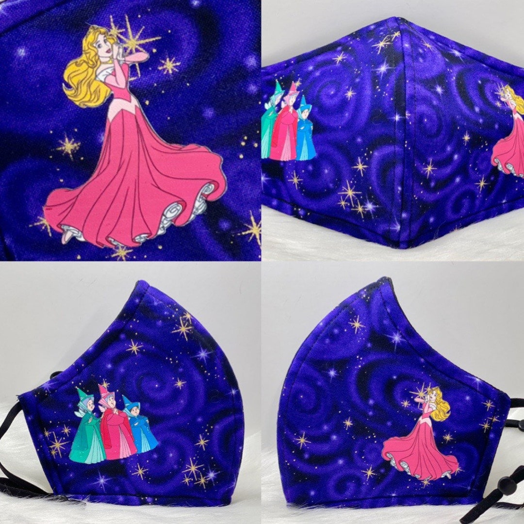 Aurora Sleeping Beauty Face Mask purple - Etsy