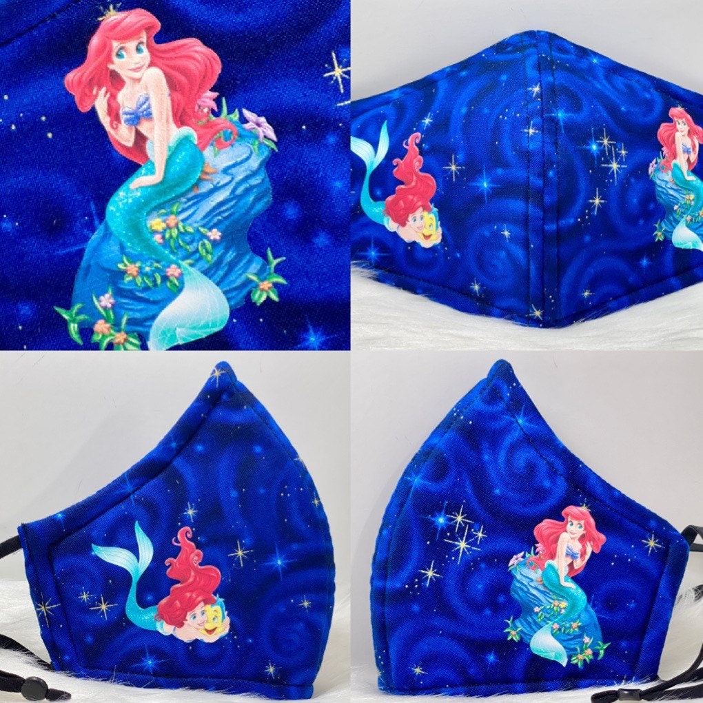 Ariel the Little Mermaid Special Designer Adult Face Mask - Etsy