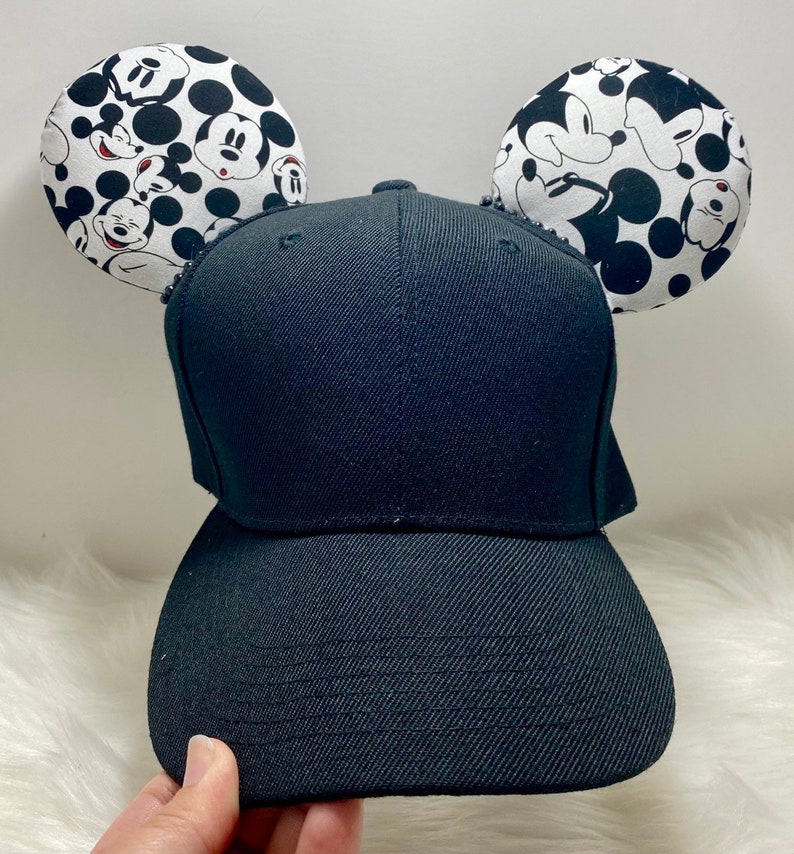 Inspired Mickey Mouse Cap Hat Ears OR With Combo Matching Mask Set ...