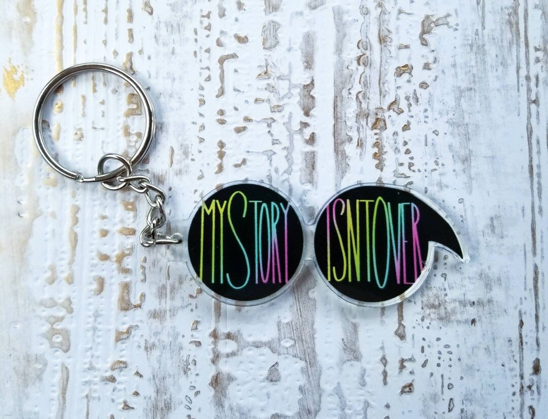 Mental Health Keychain, Semicolon, Mental Health Awareness, Key Chain ...