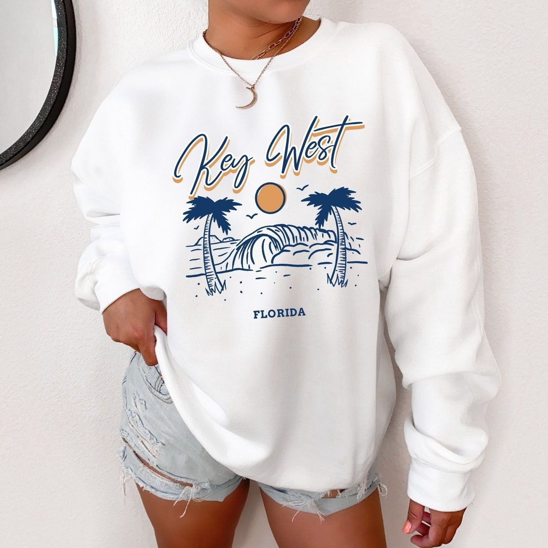 Key West Crewneck Sweatshirt Key West Florida Sweatshirt Retro Key West ...