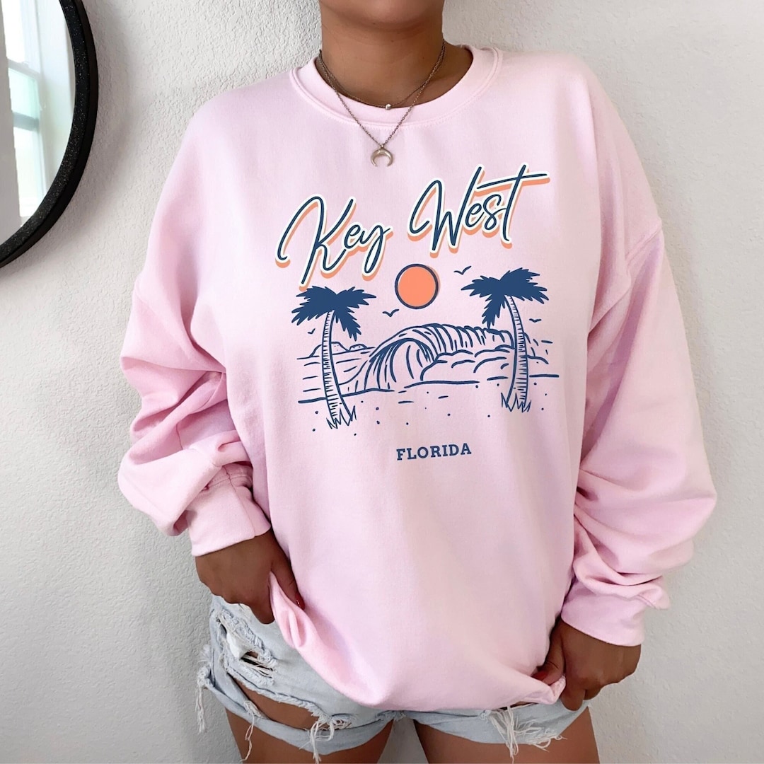 Key West Crewneck Sweatshirt Key West Sweatshirt Florida Sweatshirt Key ...