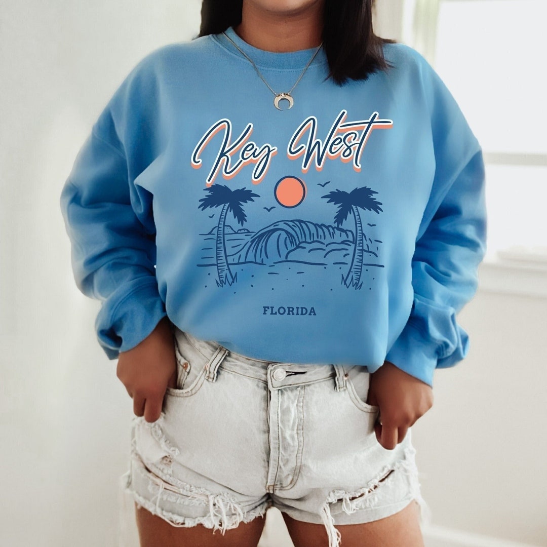 Key West Crewneck Sweatshirt Key West Sweatshirt Florida Sweatshirt Key ...