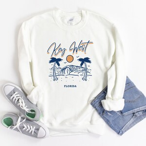 Key West Crewneck Sweatshirt Key West Florida Sweatshirt Retro Key West ...