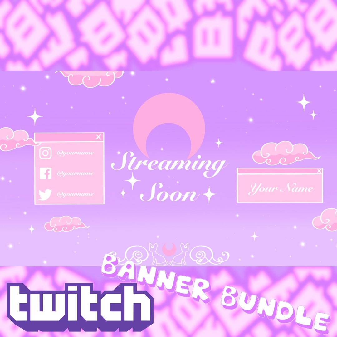 Twitch Pre-made Banner Sailor Moon Art Bundle Download - Etsy