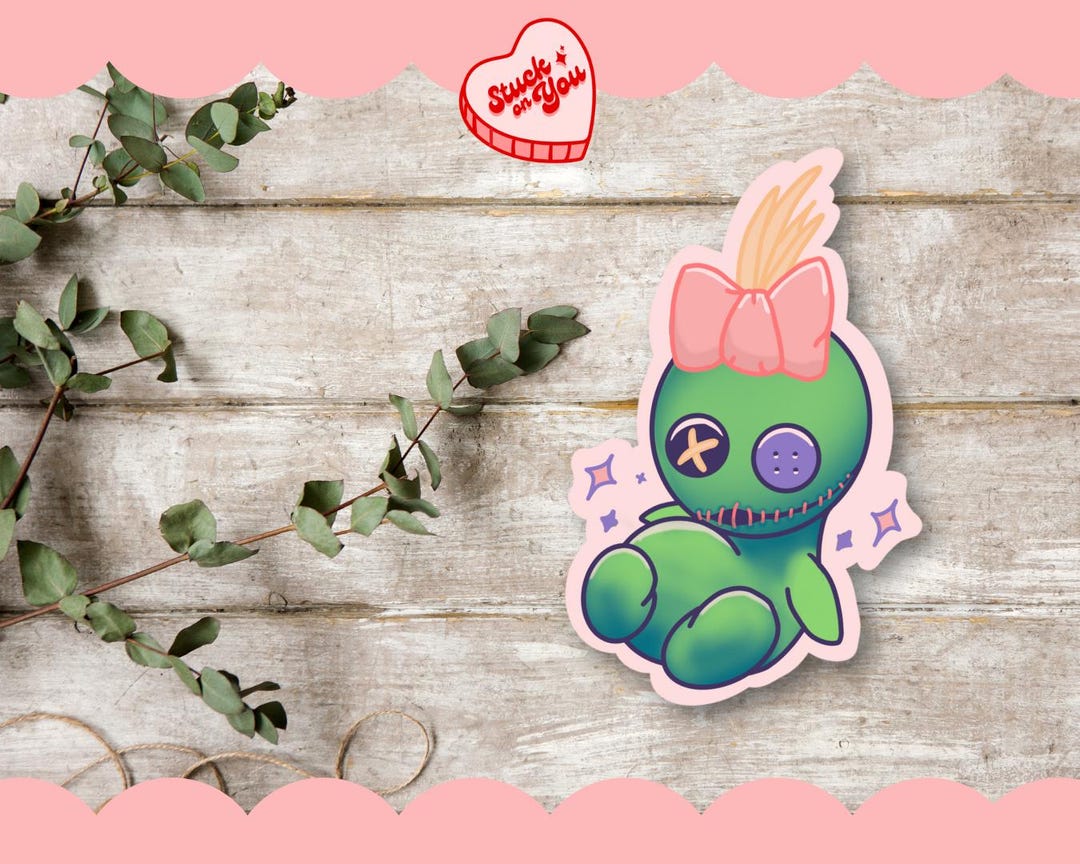Scrump Cut Vinyl Sticker | Teacher, Stitch, Lilo Fanart, Aesthetic ...