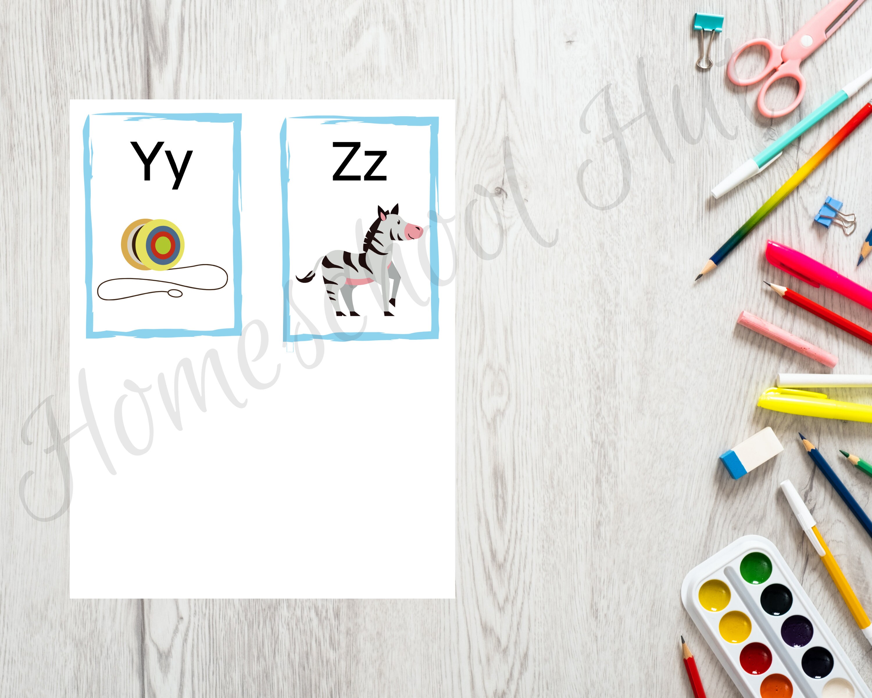 Alphabet Flashcards: Printable ABC Montessori Cards (PDF) - Etsy