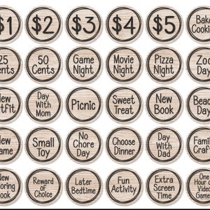 Easter Tokens 30, Advent Tokens, Holiday Tokens, Bunny Tokens, Reward ...