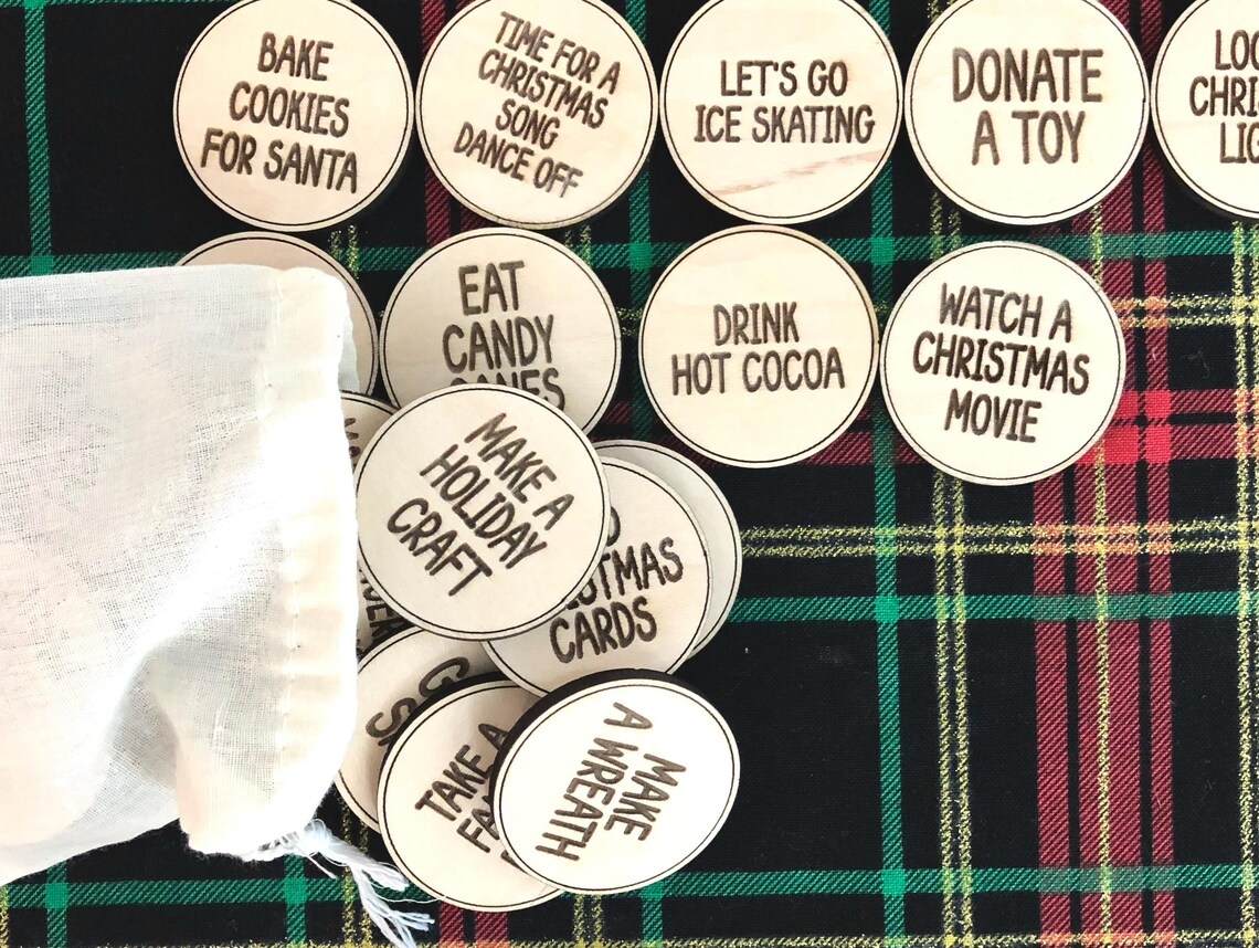 Christmas Advent Tokens: Family Activity Stocking Fillers - Etsy