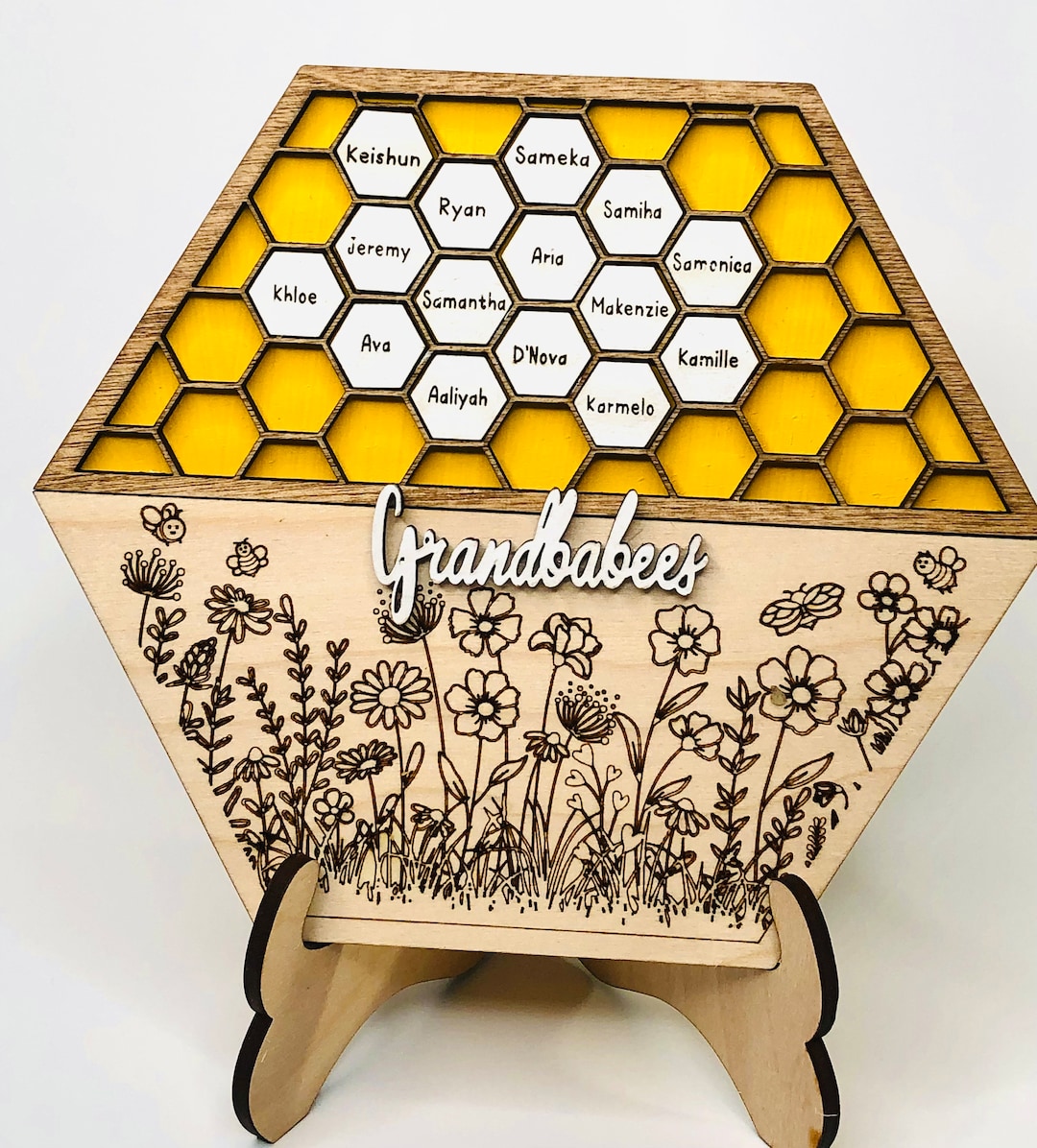 Personalized Bee Hive Family, Custom Bee Family Gift Mothers Day Bee ...