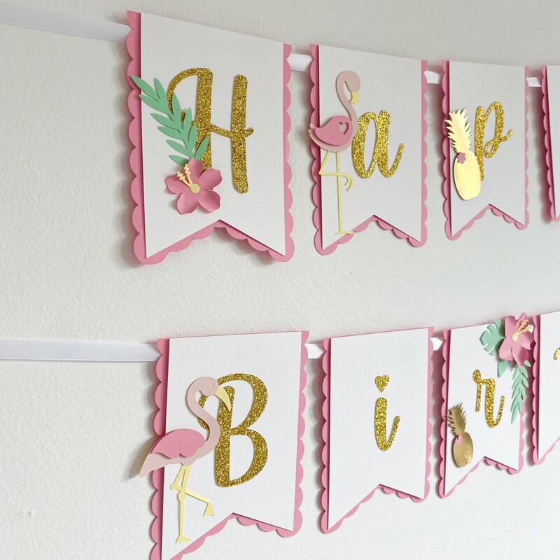 Flamingo Banner - Etsy