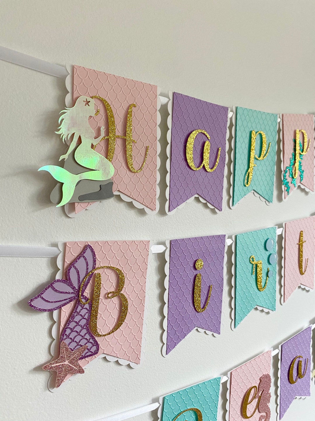 Mermaid Banner, Under the Sea Banner, Mermaid Birthday - Etsy