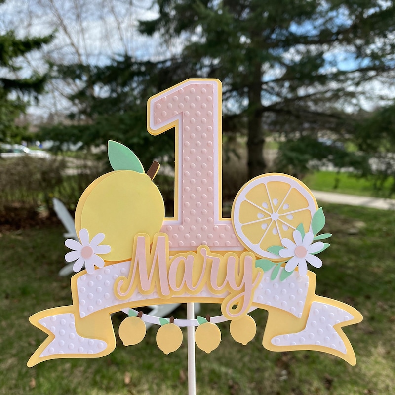 Lemon Cake Topper - Etsy
