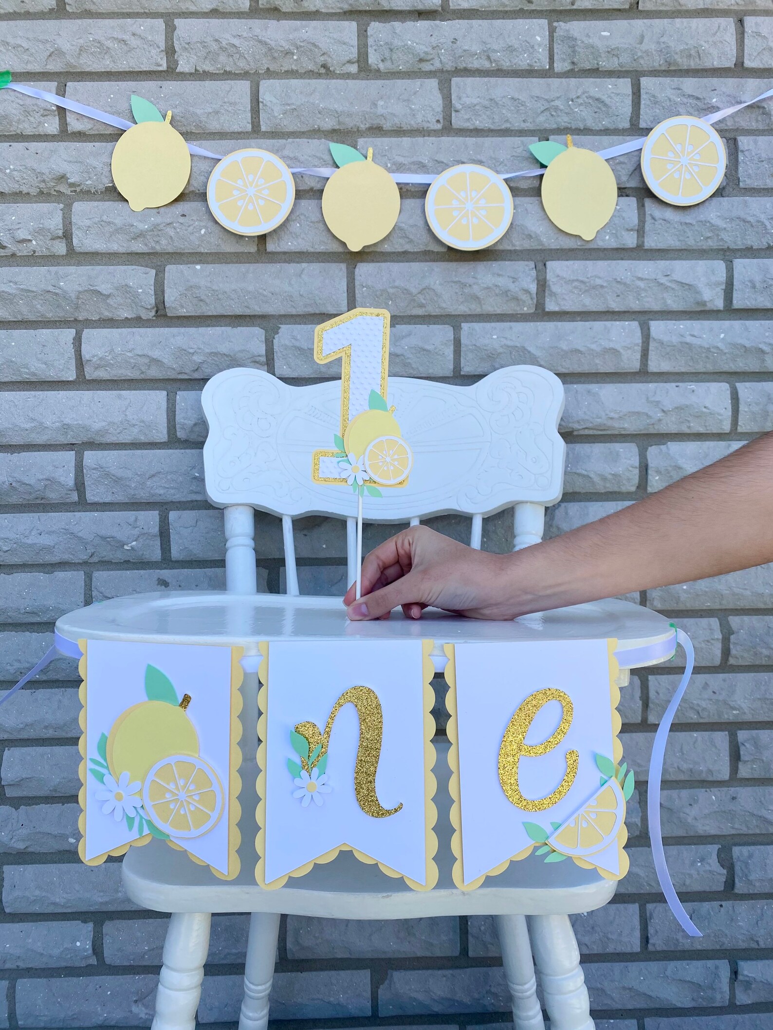 Lemonade High Chair Banner Lemonade First Birthday Lemonade | Etsy
