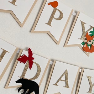Woodland Animals Banner - Etsy