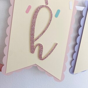 Happy Birthday Donut Banner, Sweet One Banner, Two Sweet Banner ...