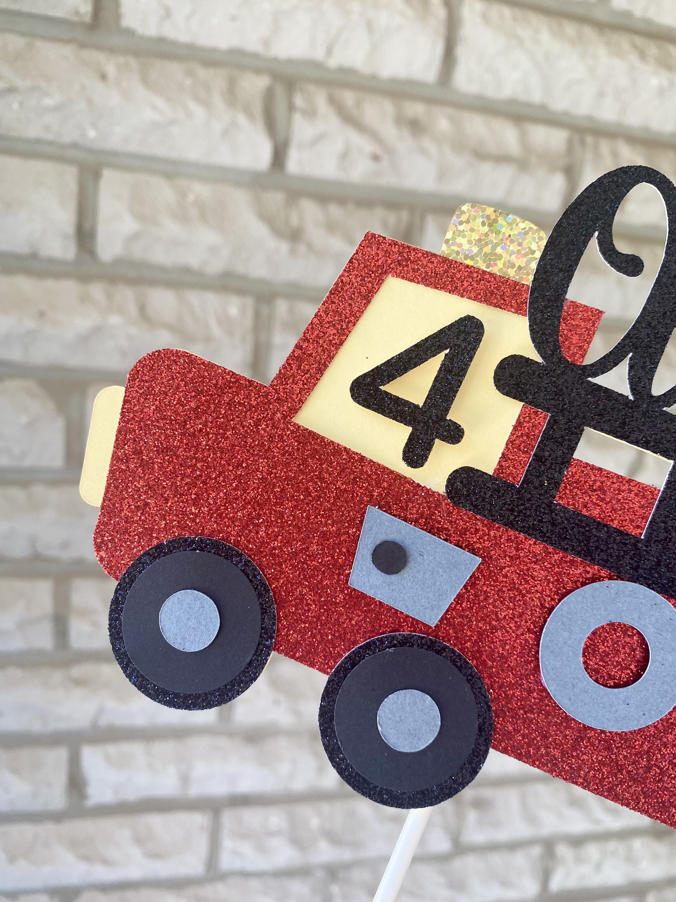 Fire Truck Cake Topper Fire Cake Topper Fire Truck Birthday | Etsy