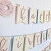 Happy Birthday Donut Banner, Sweet One Banner, Two Sweet Banner ...