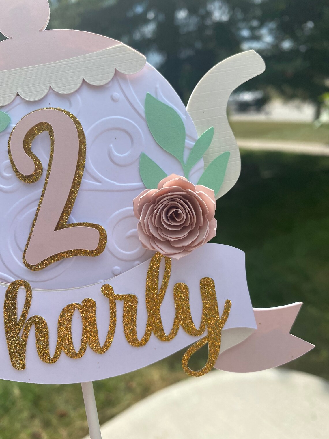 Tea Party Cake Topper Teapot Cake Topper Tea for Two - Etsy