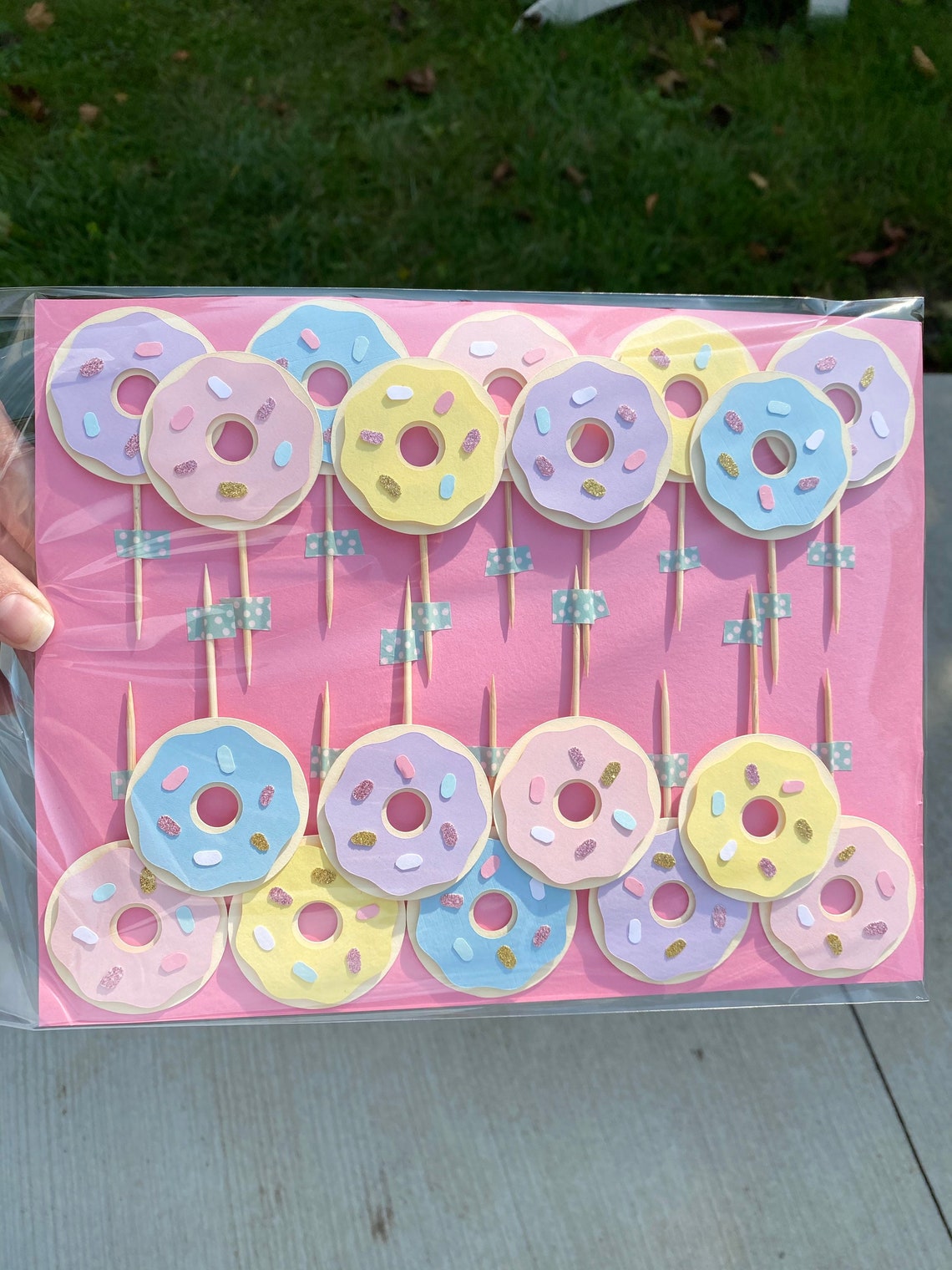 6 Donut Cupcake Toppers Donut Topper Donut Picks Donut - Etsy