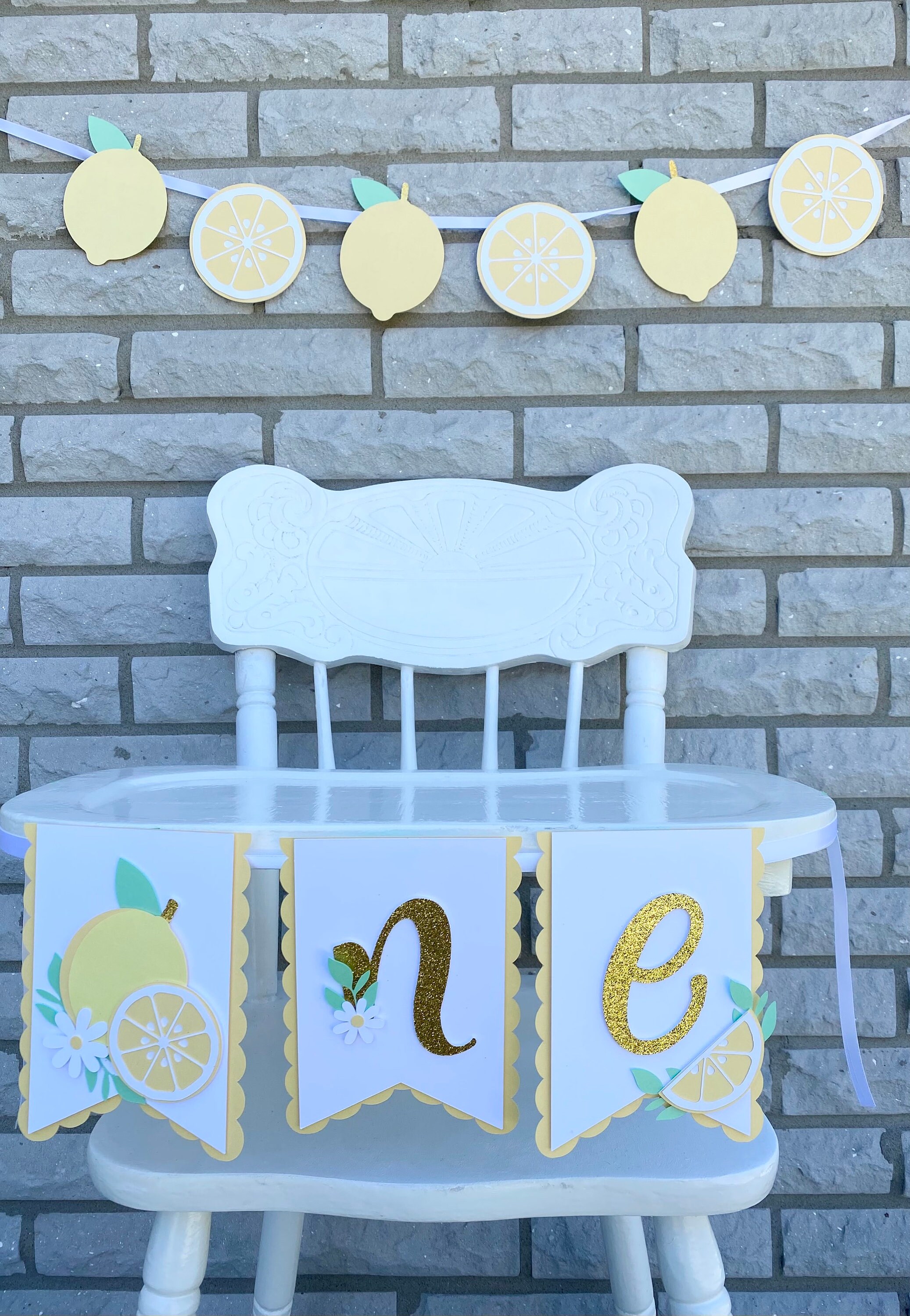 Lemonade High Chair Banner Lemonade First Birthday Lemonade | Etsy