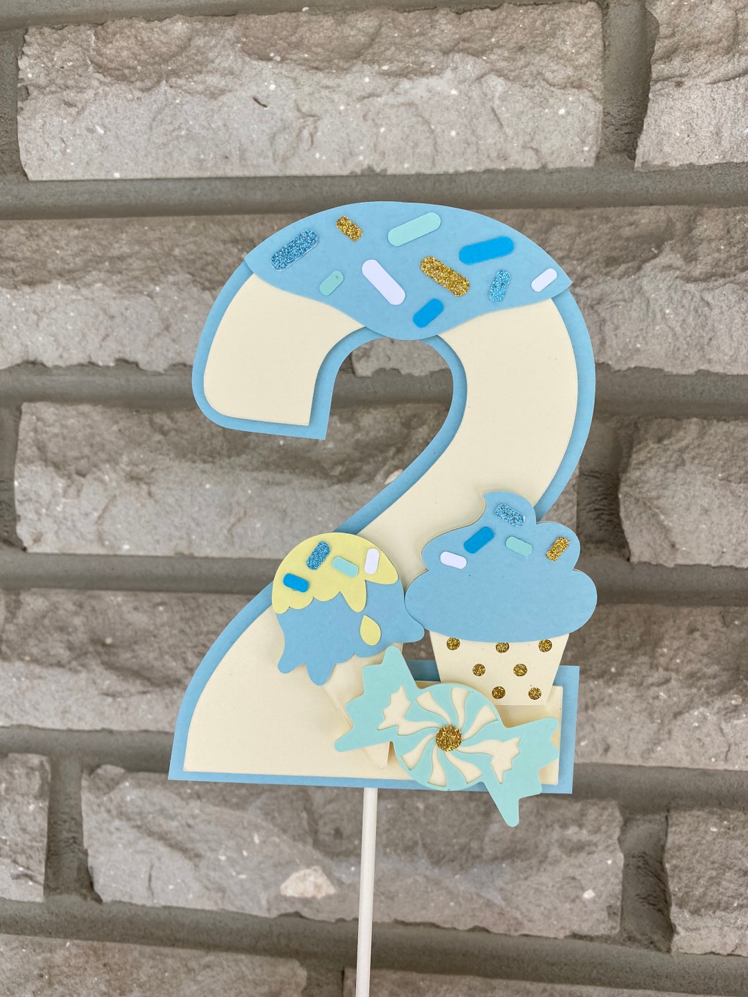 Two Sweet Cake Topper, Donut Cake Topper, Two Sweet Birthday Decor - Etsy