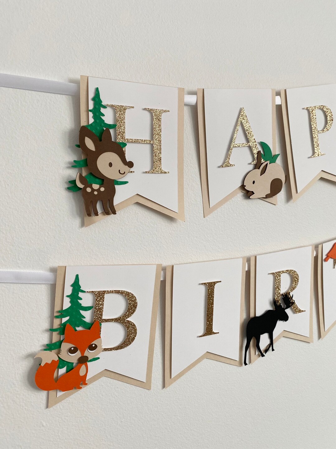 Woodland Animals Banner - Etsy