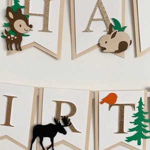 Woodland Animals Banner - Etsy