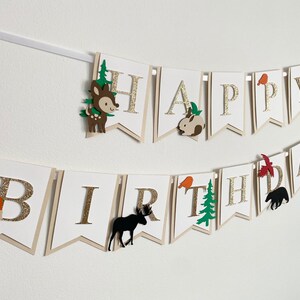 Woodland Animals Banner - Etsy