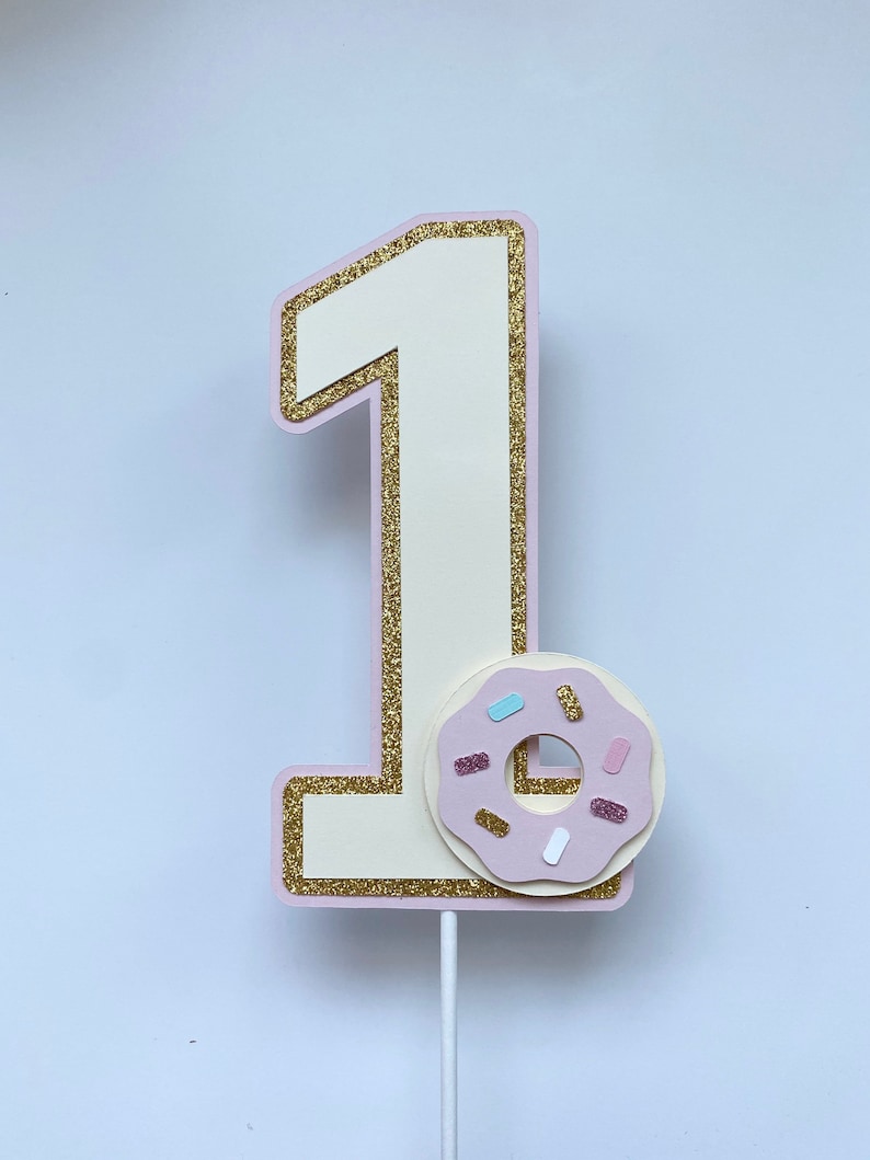 Donut Cake Topper, One Cake Topper, Sweet One Cake Topper, Donut First ...