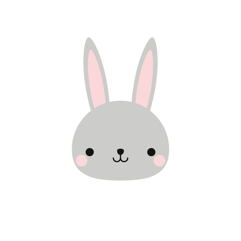 Cute Vector Bunny, Png, Pdf, Ai, Svg Formats - Etsy
