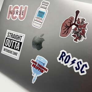 ICU Nurse Sticker Pack - Etsy