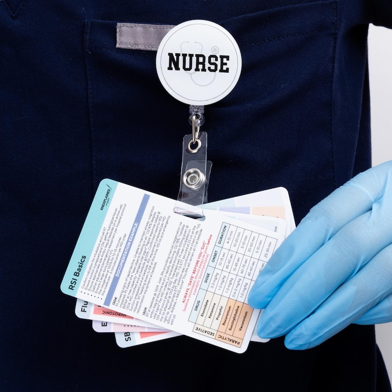 New Grad Nurse Badge Card Pack - Etsy