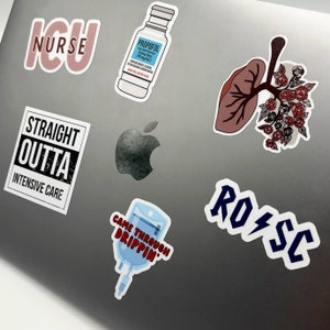 ICU Nurse Sticker Pack - Etsy