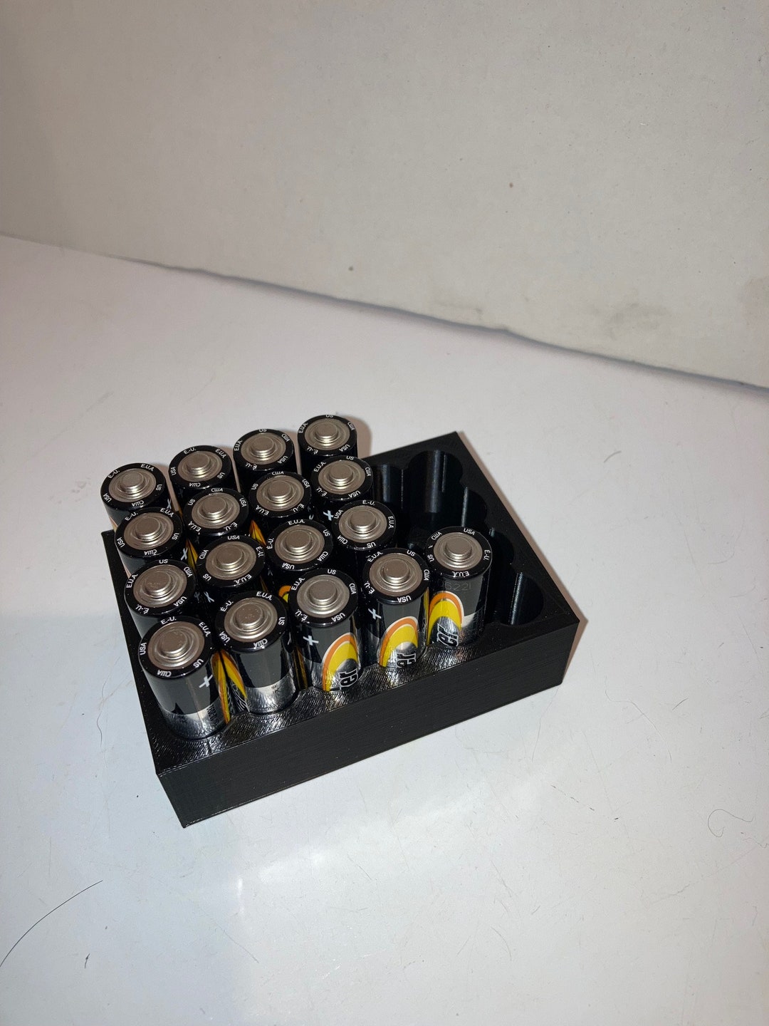 Double AA Battery Storage 2pack Black PLA - Etsy