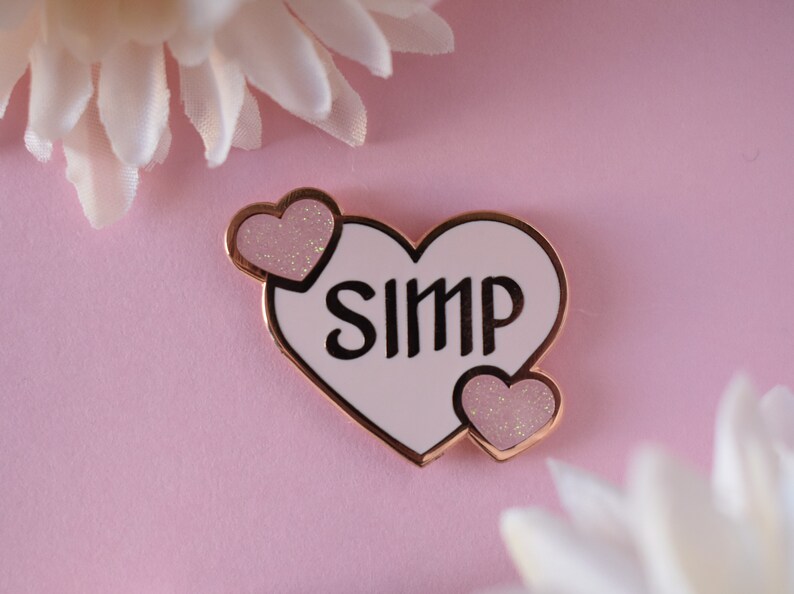 Simp Hard Enamel Pin Badge | Etsy