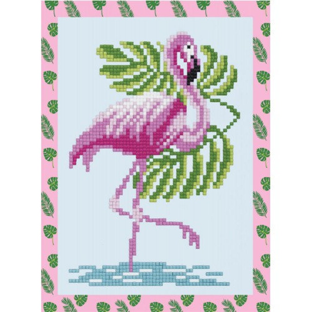Flamingo Diamond Painting Kit - Etsy