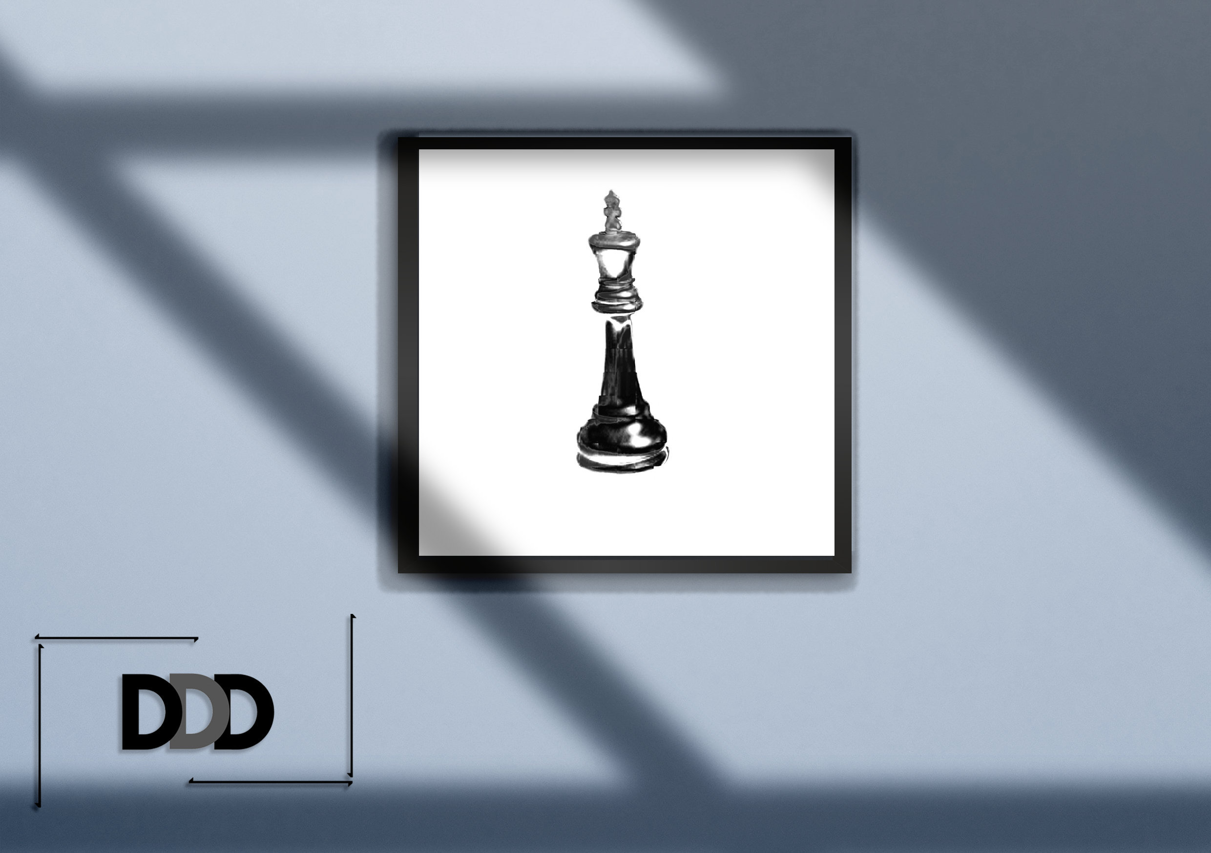King Game Piece Print: Chess Printable Game Room Instantly - Etsy