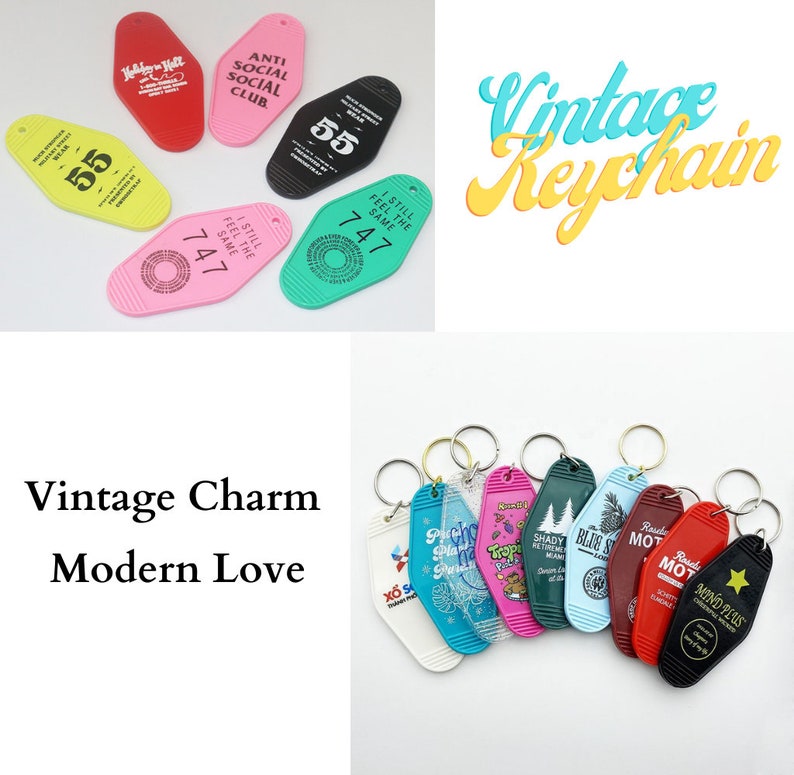 Personalized Vintage Keychains Foil Stamping: Distinctive Wedding ...