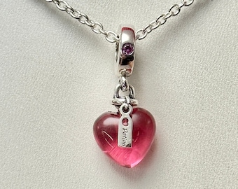 Pandora Charms, Pandora Love Potion Women's Murano Glass Heart Dangle ...