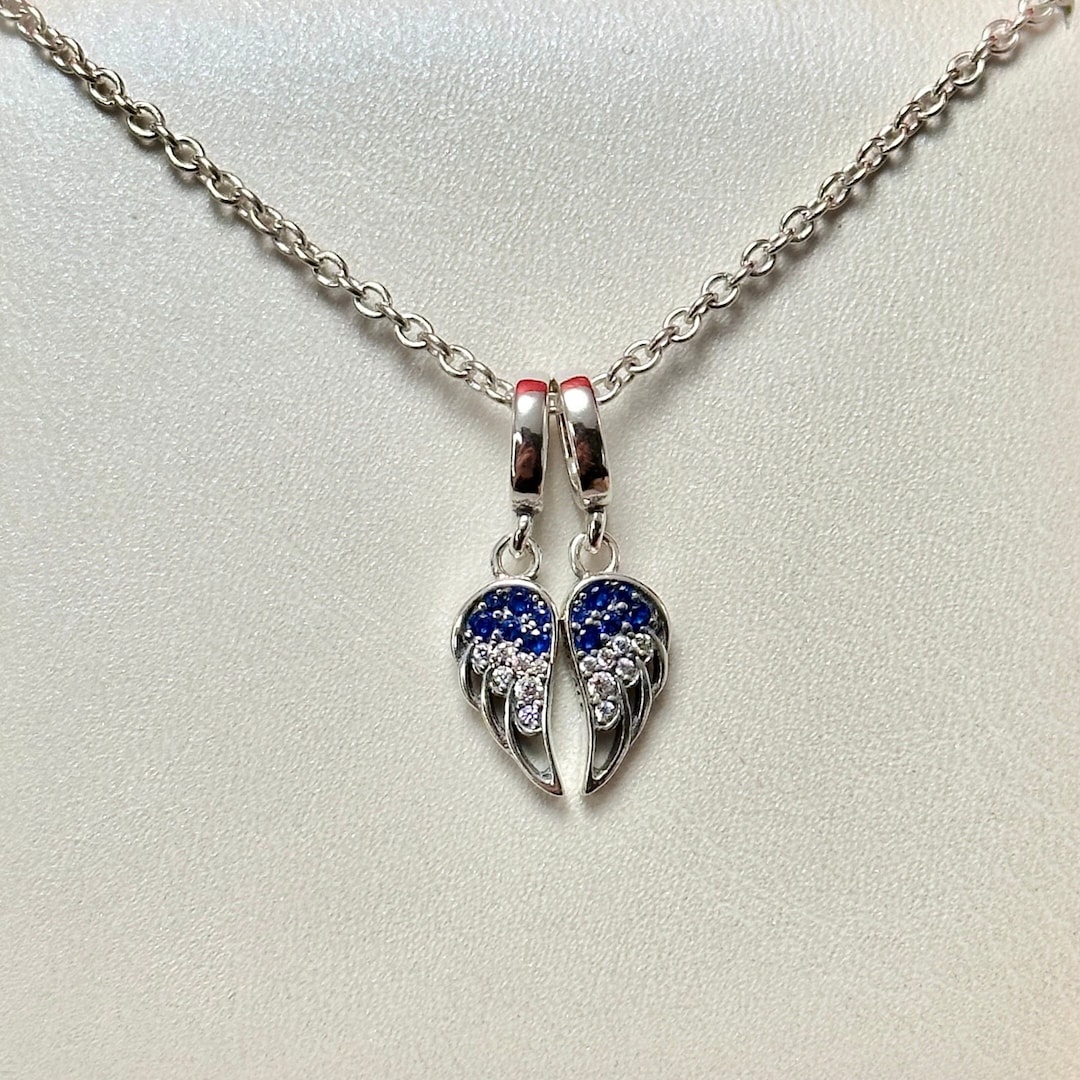 Sparkling Splitable Angel Wings Dangle Charm,charms for Bracelet,best ...