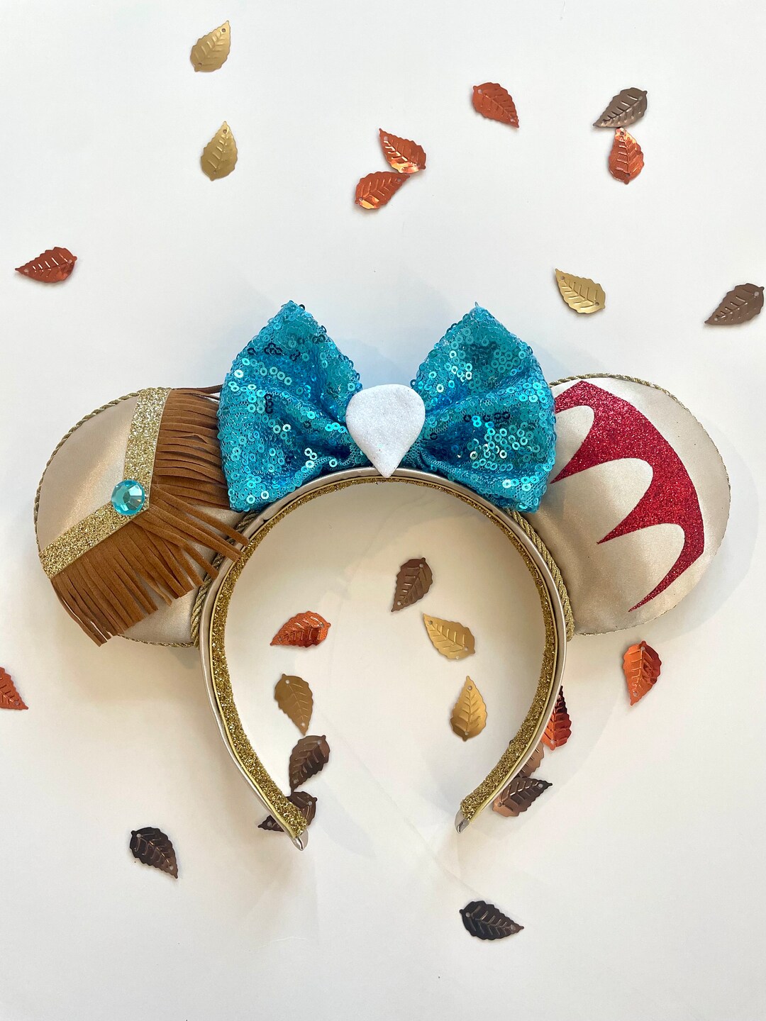 Pocohontas Ears, Native American Princess Ears, Colors of the Wind Ears ...