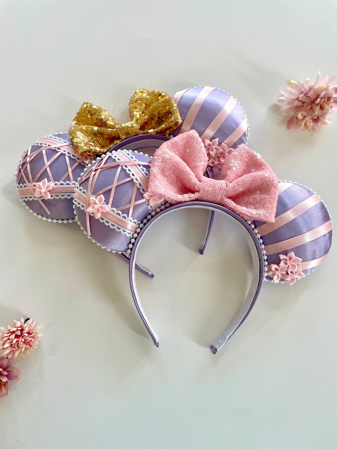 Rapunzel Mouse Ears: Lost Princess Satin Park Headband, Tangled Ears - Etsy