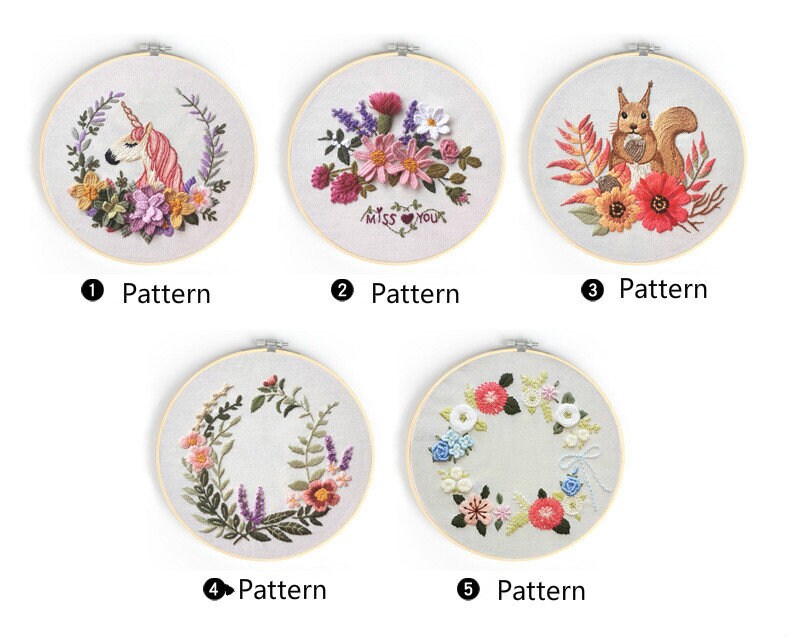 Diy Plant Embroidery Kit Beginner Hand Embroidery Full Kit,embroidery ...